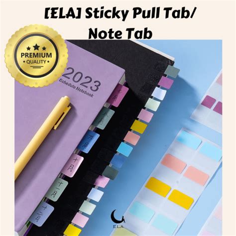 [ela] Sticky Pull Tab Note Tab Lazada Ph