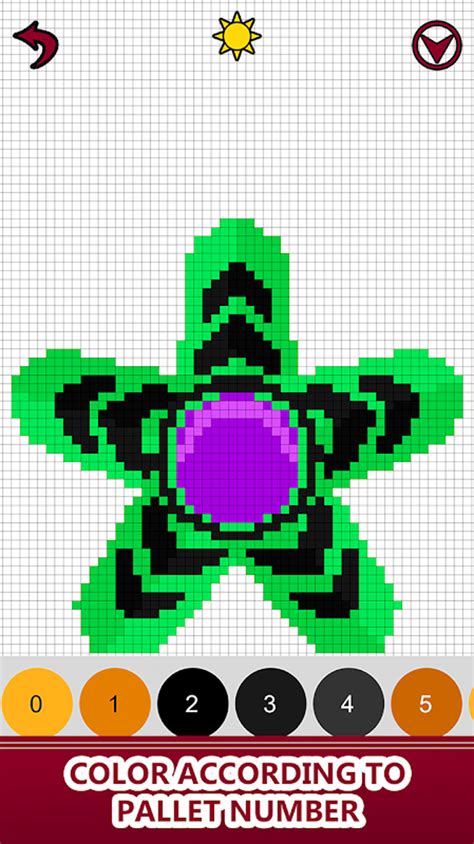 Fidget Spinner Color By Number Pixel Art No Color Für Android Download