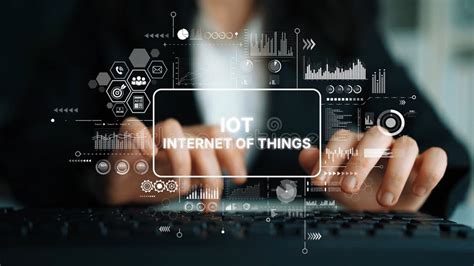 Business Professional Engaged In Iot Technology With Data
