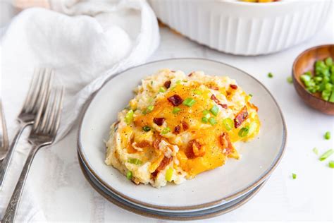 Twice Baked Potato Casserole With Bacon Kristines Kitchen