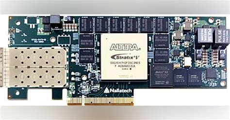 Pci Express Fpga Card Supporting Altera Software Development Introduced By Nallatech Military