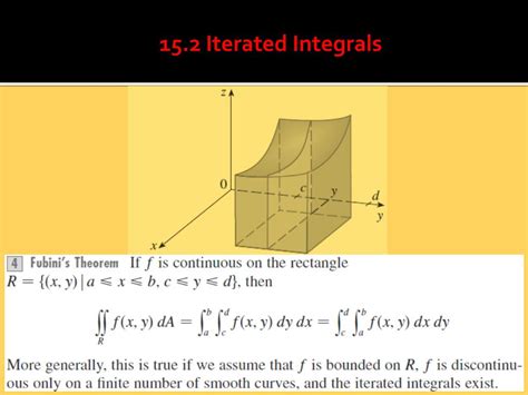 Ppt Multiple Integrals 152 Iterated Integrals Powerpoint