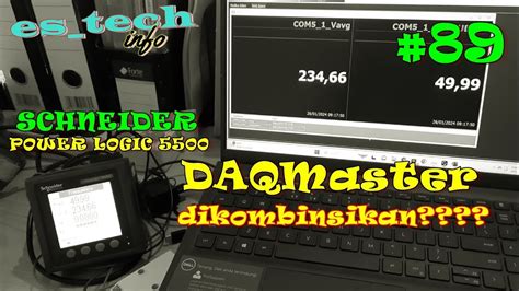 Demo Power Logic Pm5500 Schneider With Data Akuisisi Software Daqmaster Autonics Youtube