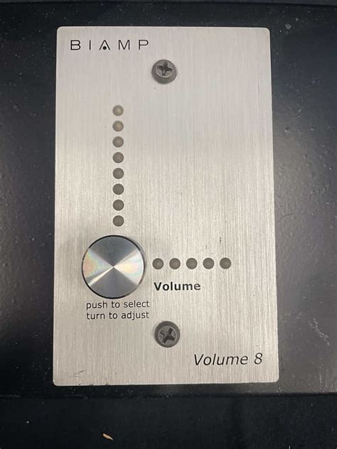 Biamp Volume 8 Control Panel Reverb