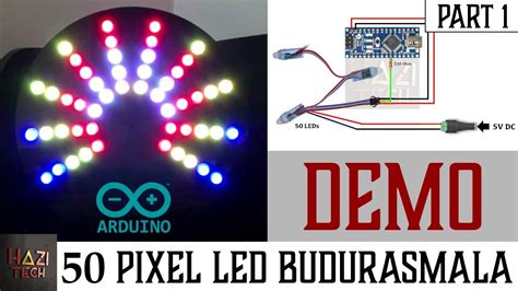 පකසල LED රට බදරසමලව Full Matrix Chakra Demo Pixel LEDs Patterns