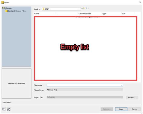 ILogic File Open Dialog Doesn T Show The File List In Inventor 2023 2024