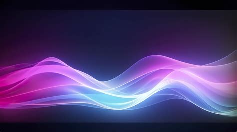 Minimal Gradient Background With Flowing Lights Neon Colors White And