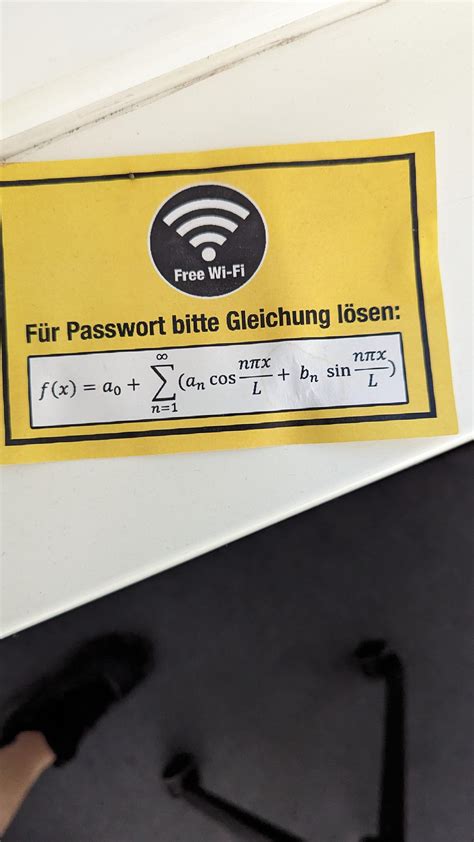 Get Wifi Pass By Solving A Math Equation R Maths