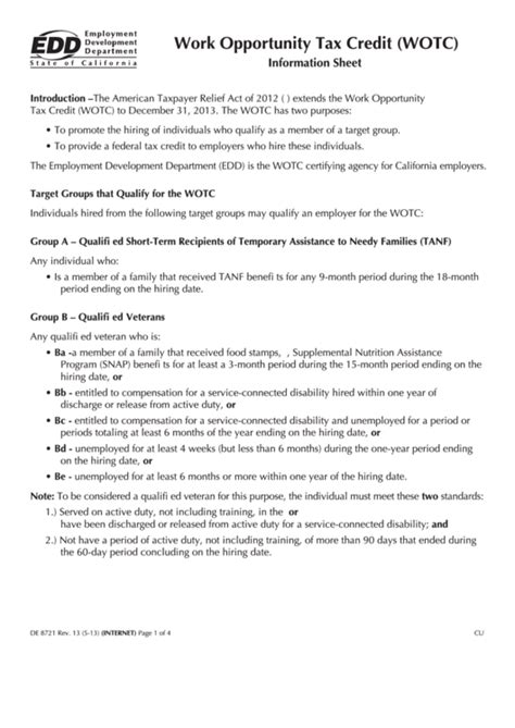Wotc Form Printable Printable Forms Free Online