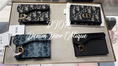 디올 신상 데님 오블리크 카드지갑 구매 Vlog🛍️ Youtube