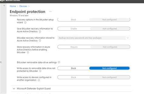 Intune Silent Enable Bitlocker Microsoft Qanda