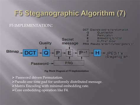 PPT F5 A Steganographic Algorithm Andreas Westfeld PowerPoint Presentation ID 524393