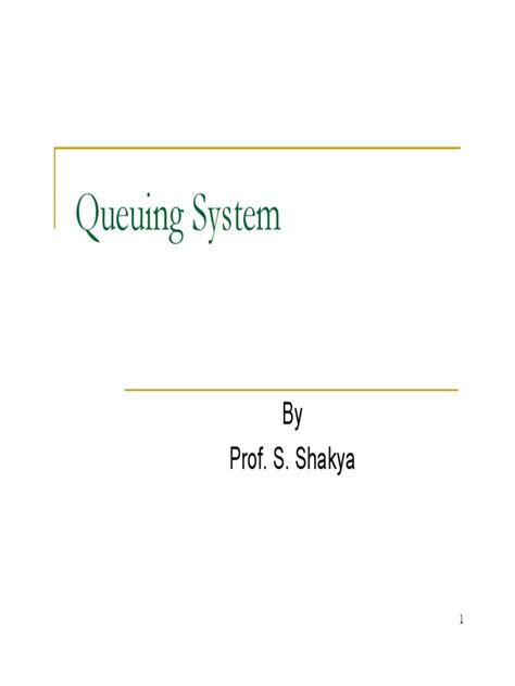 4 Queuing System Ioenotes Pdf Applied Mathematics Computing