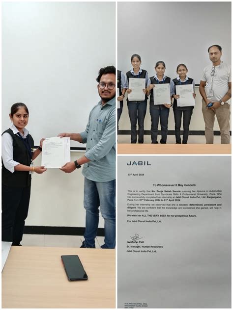 Pooja Sarode On Linkedin My 3rd Internship Was In The Jabil Circuit