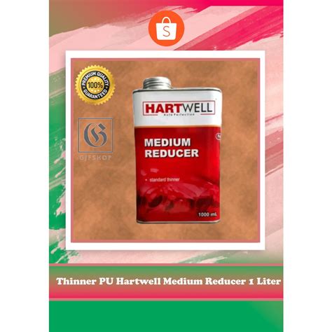 Jual Thinner Pu Hartwell Medium Reducer 1 Liter Shopee Indonesia