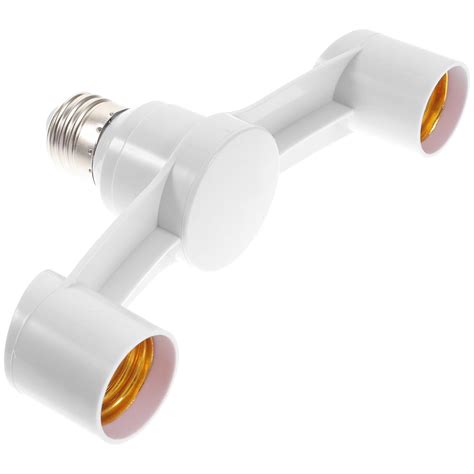 Light Socket Splitter Lamp Double Heads Light Socket Branch Adapter For Led Bulb Walmart Com