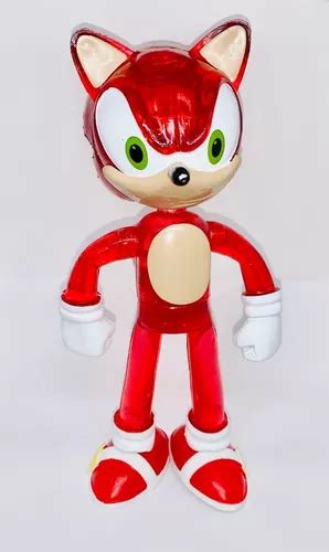 Sonic Rojo Red Movible Con Luz 20 Cm Articulado Pyro Meses Sin Interés