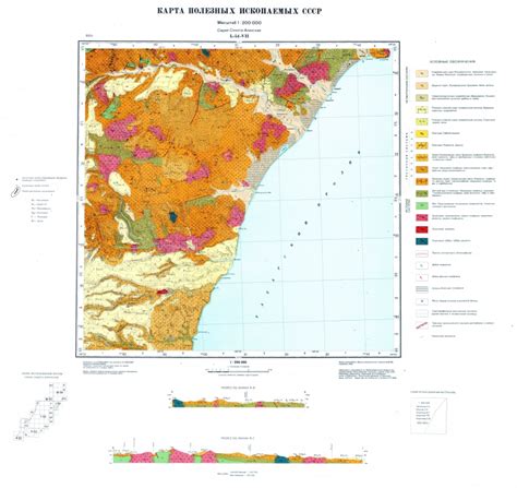 L 54 Vii Карта полезных ископаемых СССР Серия Сихотэ Алинская Геологический портал Geokniga