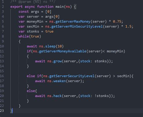 Can Someone Please Help Me I Dont Know How To Use Args R Bitburner