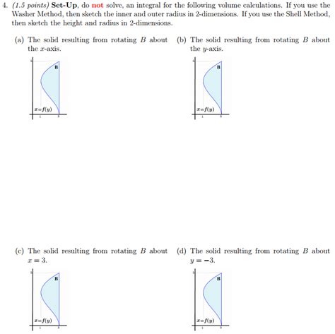 solved 4 1 5 points set up do not solve an integral for