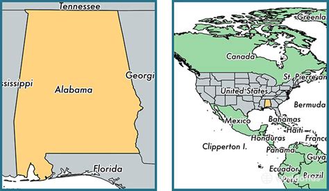 Alabama On Map Color 2018