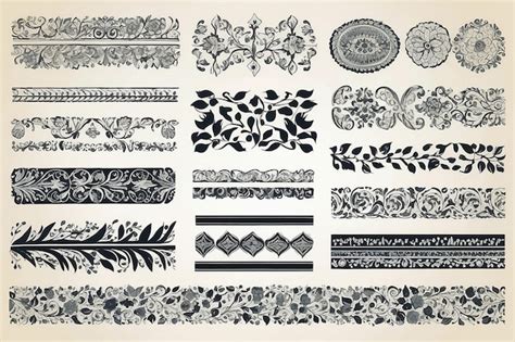 premium photo vector pattern brushes