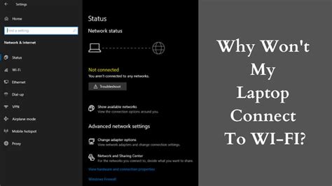 Why Wont My Laptop Connect To Wifi