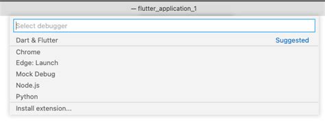 make the select environment prompt when launching a debugger clearer