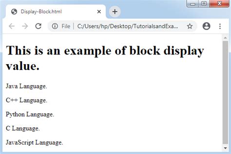 CSS Display CodePractice Io