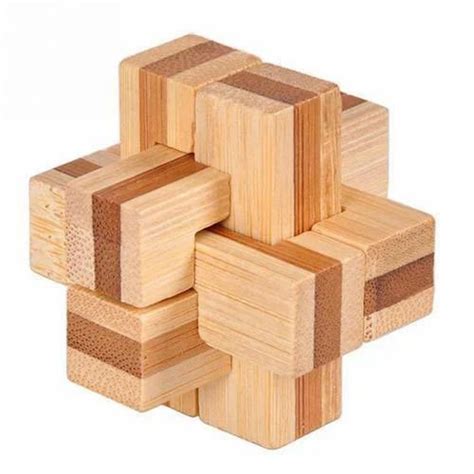 Wooden Unlock Interlocking Puzzle At ₹ 180piece Wooden Interlocking Puzzle In Nagina Id