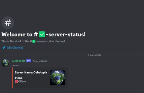 Minecraft Server Status Bot Builtbybit