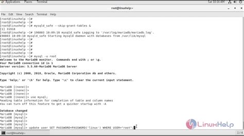 How To Reset Mariadb Root Login Password Youtube