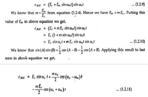 Theory Of Amplitude Modulation
