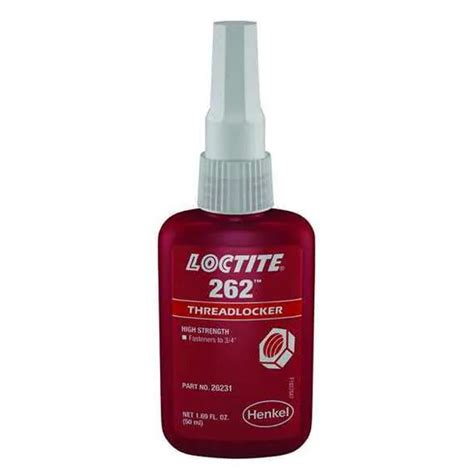 Red Threadlocker 262 50 Ml Permanent