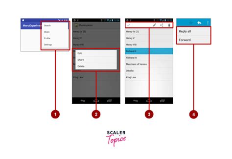 Android Menus Scaler Topics