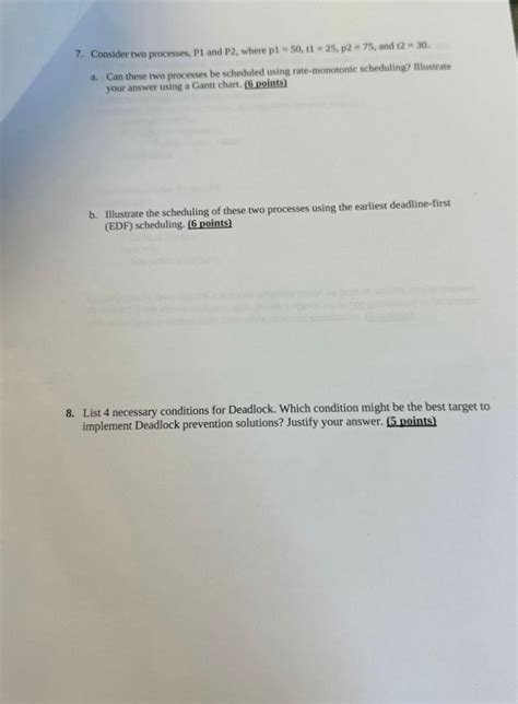 Solved Consider Two Processes P1 ﻿and P2 ﻿where