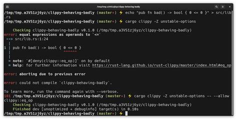 Clippy Doesnt Report Errorwarnings After Cargo Check · Issue 4612