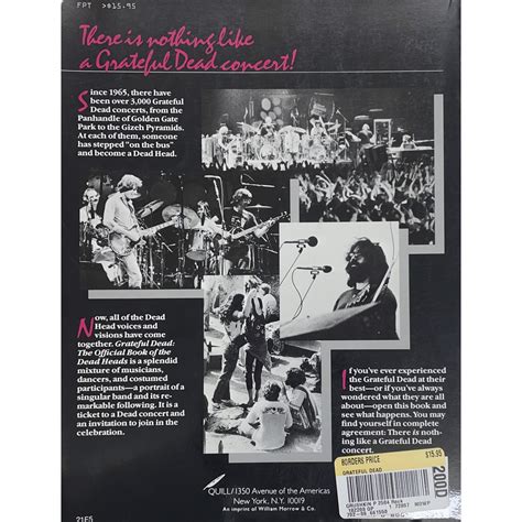 Grateful Dead The Official Book Of The Deadheads Take Ume テイクユーエムイー
