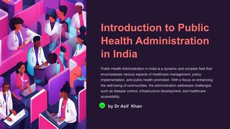 Public Health Administration In India Pptx