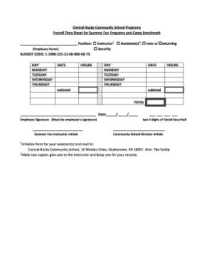 Fillable Online Cbsd This Form Central Bucks Babe District Cbsd Fax Email Print PdfFiller