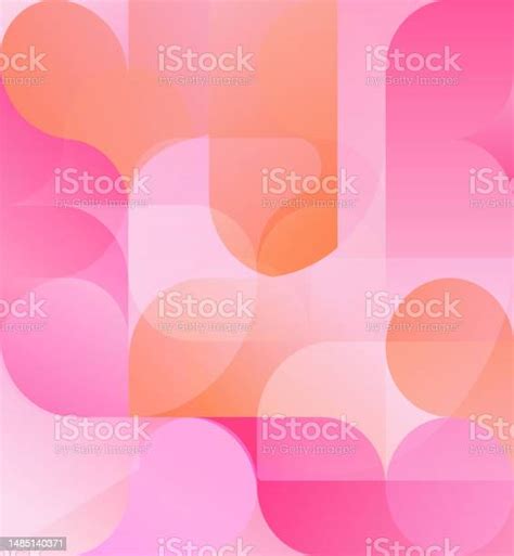 핑크 기하학적 모양 그라데이션 패턴입니다 장미 물결 추상적인 기하학적 배경 카드 포스터 커버 벽지에 대한 최소한의 개념 분홍색