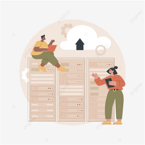 Big Data Center Vector Hd Png Images Data Center Abstract Concept