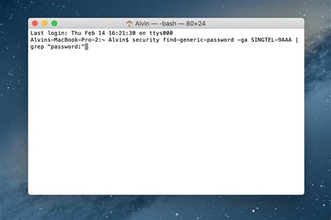 Terminal Command To Find Wifi Password Mac Noserapid