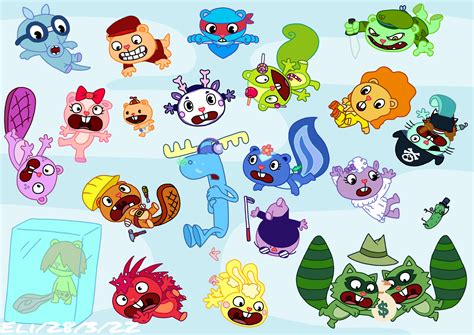 Htf Falling Tree Friends By Autisticeli On Deviantart