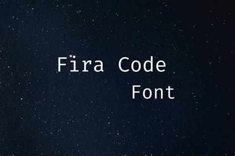 Fira Code Font Free Download