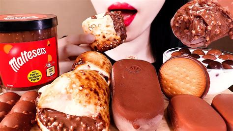 Asmr Chocolate Party Maltesers Roasted Marshmallow Ice Cream Etc