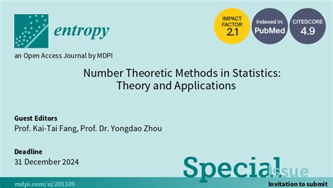 The New Special Issue Number Theoretic Methods In Statistics Theory