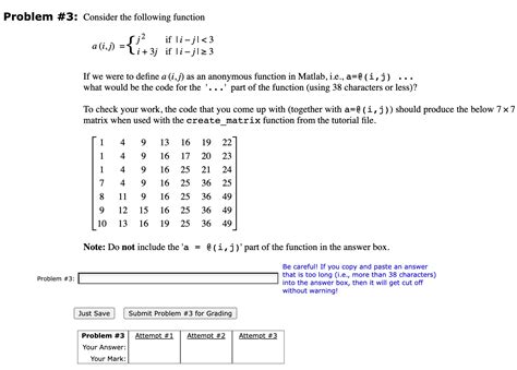 Solved Problem 3 Consider The Following Function Chegg