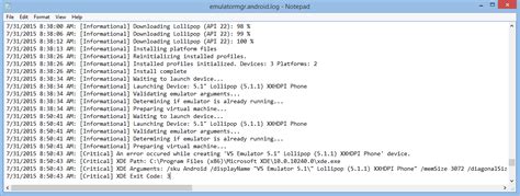 Visual Studio Emulator For Android Hyper V No Launch Stack Overflow