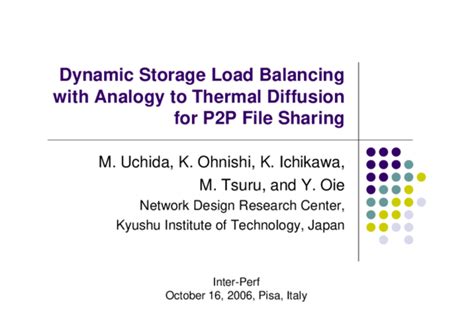 Pdf Dynamic Storage Load Balancing With Analogy To Thermal Diffusion